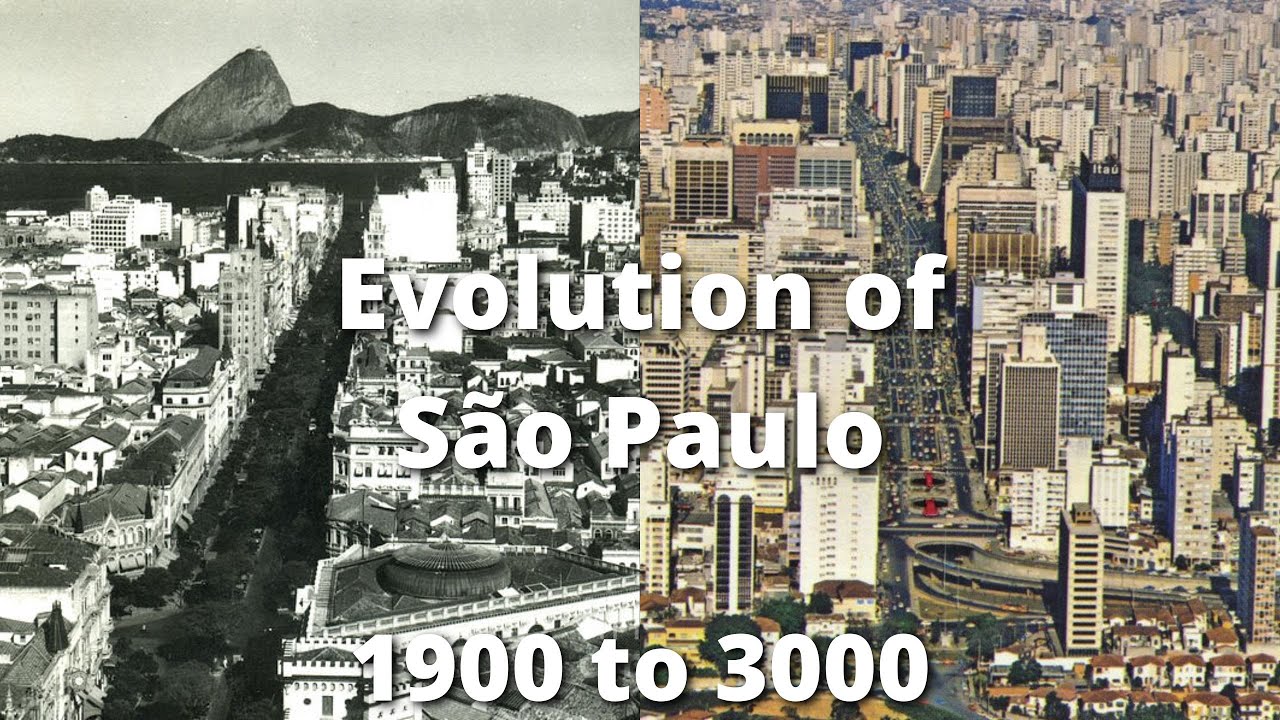 Evolution of Sao Paulo, Brazil (1900 to 3000) - YouTube