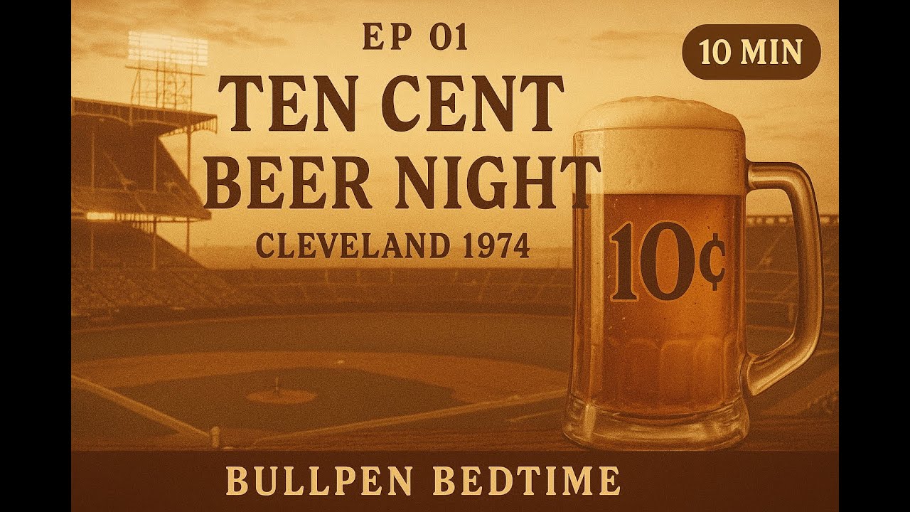 10 Minutes | Ten Cent Beer Night | Baseball Bedtime Stories - YouTube