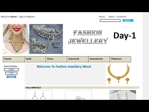 Jewellery Shopping Cart Ecommerce Project in ASP.NET CORE 6.0 | Learn ASP.NET CORE 6.0 Day-1 ...