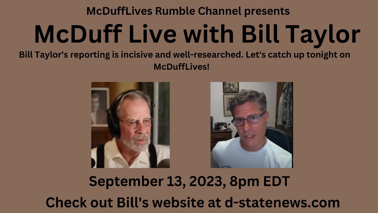 Live with Bill Taylor, September 13, 2023 - YouTube