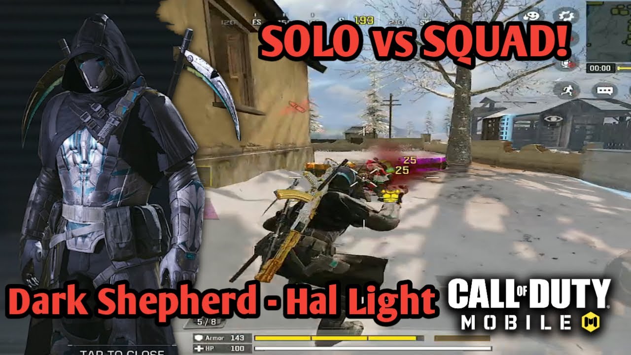 New Dark Shepherd - Half Light | SOLO vs SQUAD | COD MOBILE | JUST 13 ...