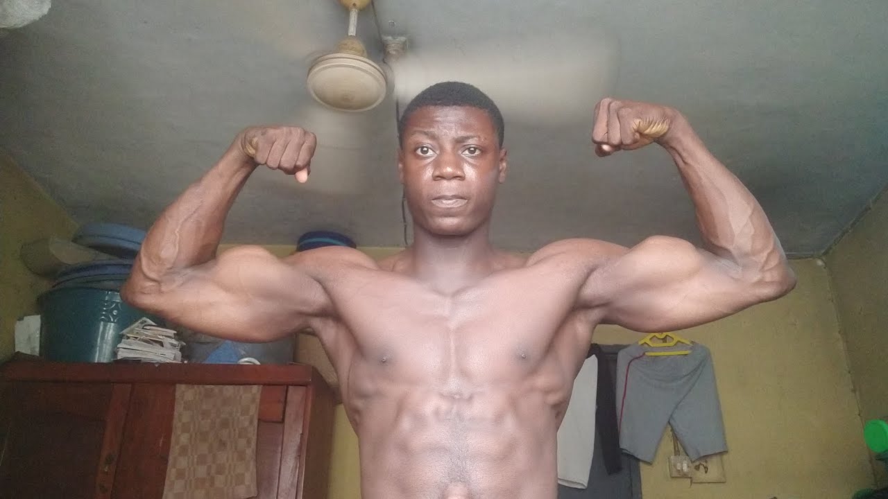 The most muscular black 16 years old teen mass monster - YouTube