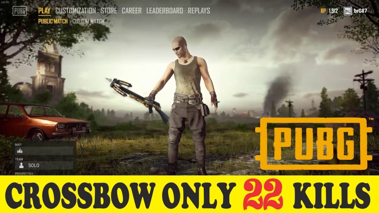 PUBG CROSSBOW ONLY 22 KILLS SOLO vs SQUADS Pubg - YouTube