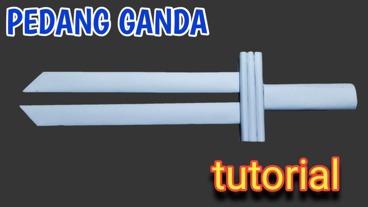 Origami pedang dari kertas, origami pedang ganda dari kertas A4. - YouTube