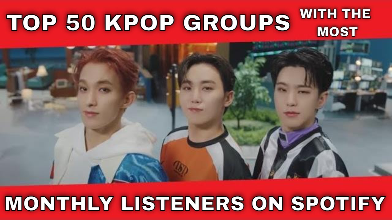 Top 50 Kpop Groups with the Most Monthly Listeners on Spotify - YouTube