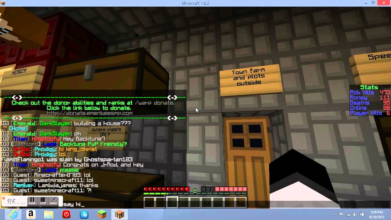 Playing with LAX #1 emenbee realms: survival - YouTube