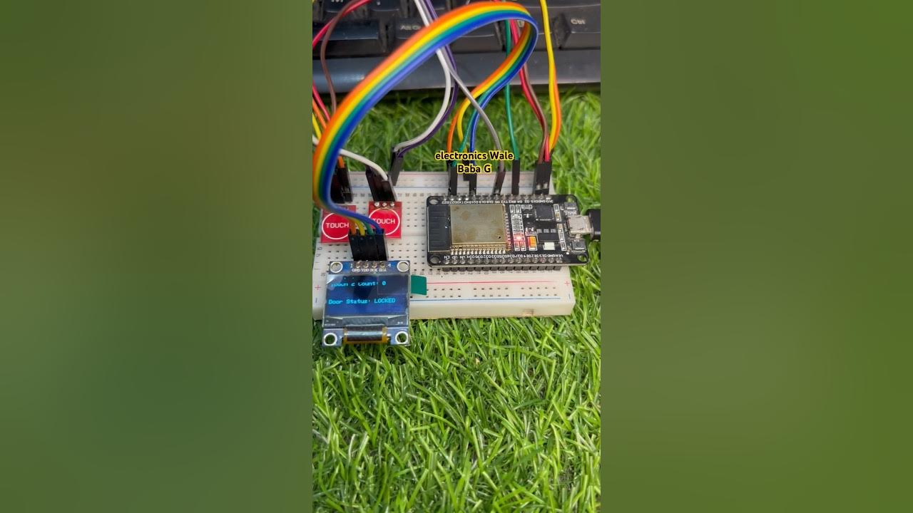 Door Lock Security System | Esp32 Touch Sensor TTP223 | 0.96 Inch OLED ...