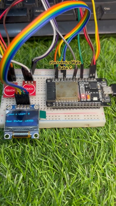 Door Lock Security System | Esp32 Touch Sensor TTP223 | 0.96 Inch OLED ...
