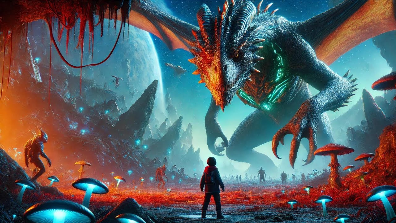 Nobody Dared to Approach the Alien Dragon Until the Little Human Girl ...