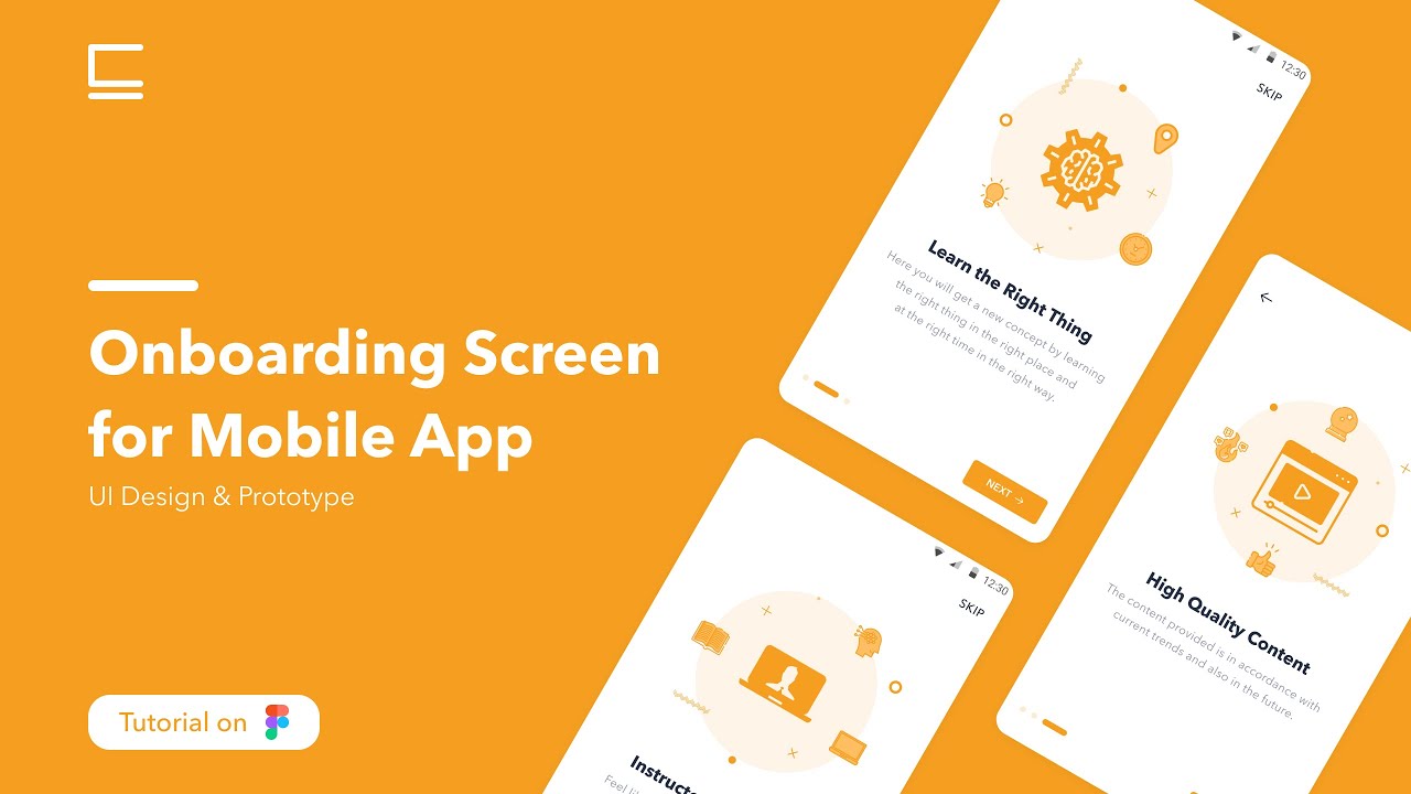 Onboarding Screen for Mobile App | Figma Tutorial - YouTube