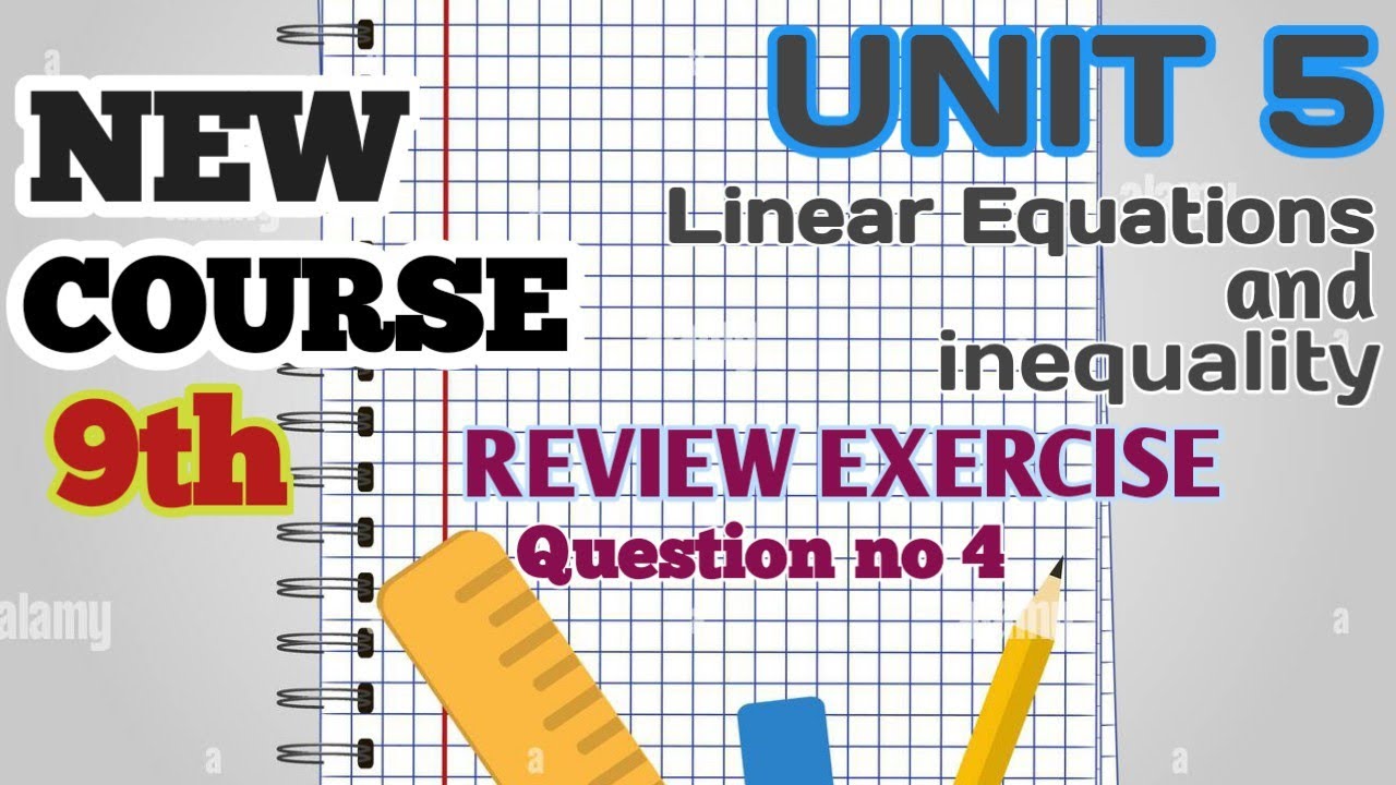 9th class math unit 5 Review exercise Question 4 | 9th class math new ...