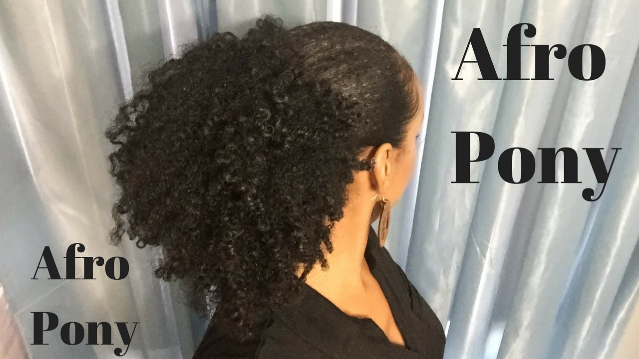 Afro Pony Tutorial + Confession - YouTube