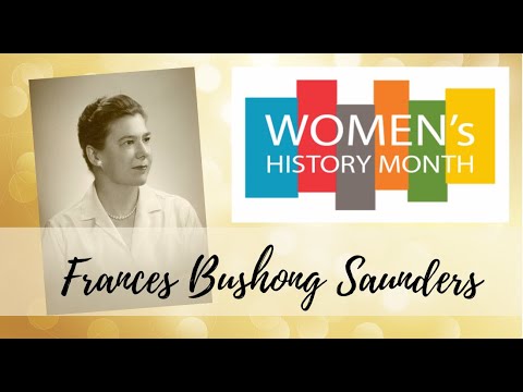 Women's History Month Spotlight: Frances Saunders - YouTube