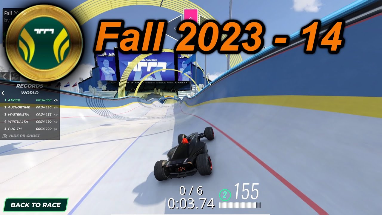 Fall 2023 - 14 Author Medal | Trackmania 2020 - GPS - WR | 2023 Fall ...