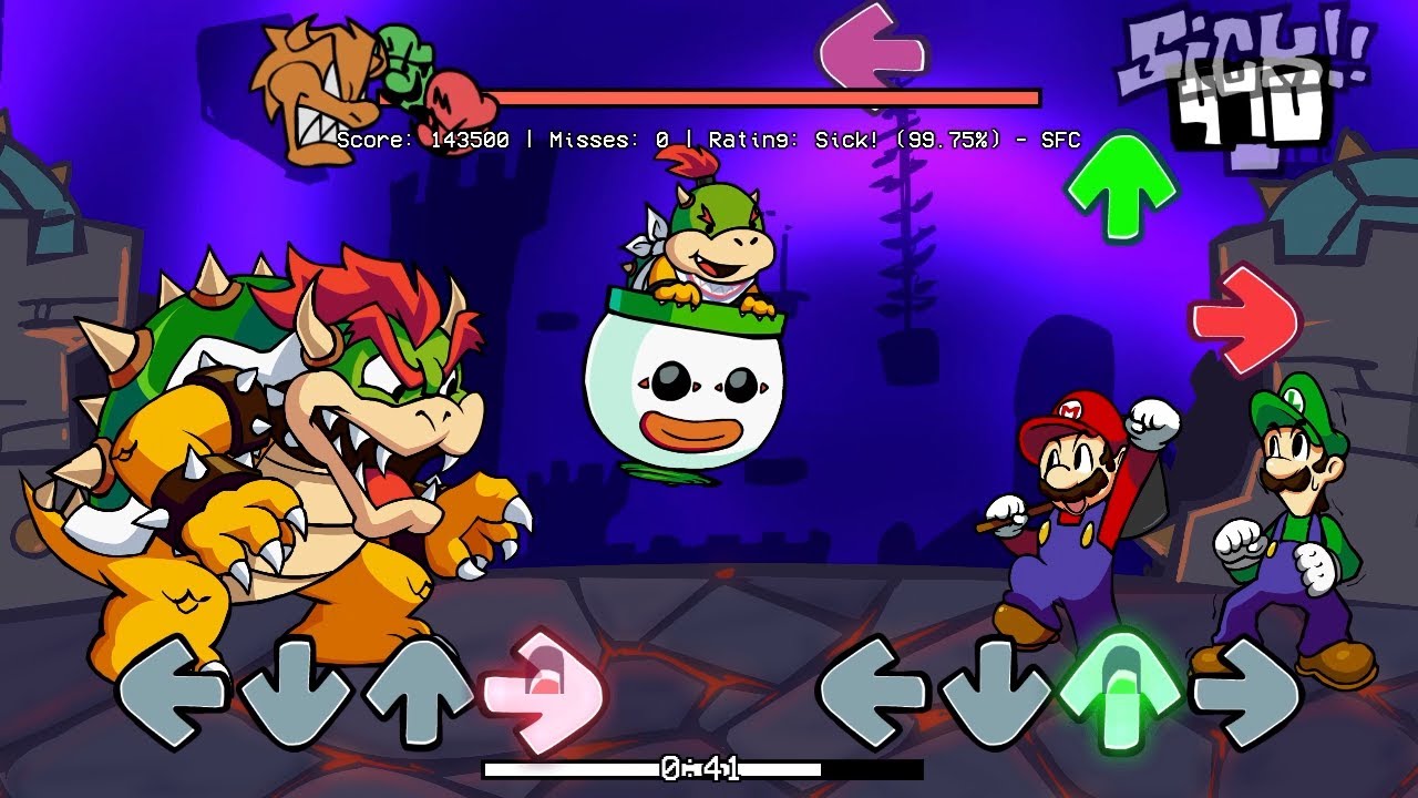 FNF - Weekly [BAD GUYS BOSS RUSH] - Koopa Karnage (by Clover) - [FC/4k ...