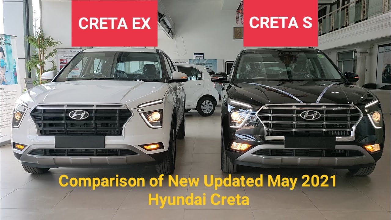 Compare Updated Creta EX vs S with Features Differences and Price ...