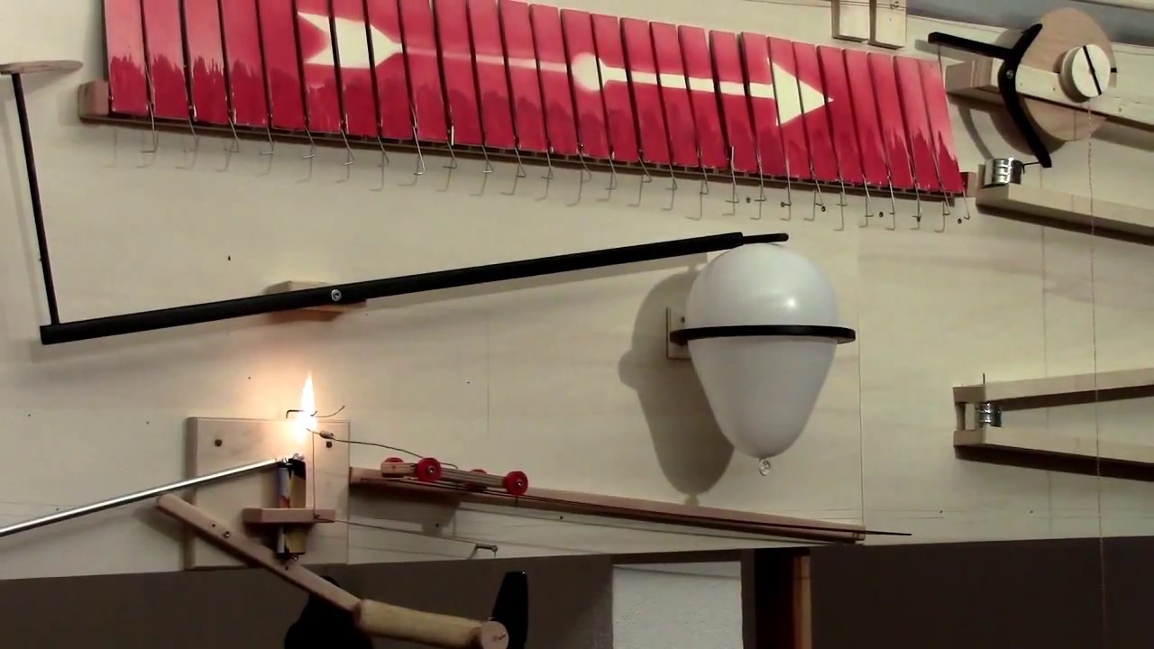 Rube Goldberg "the thank you for watching machine" - YouTube