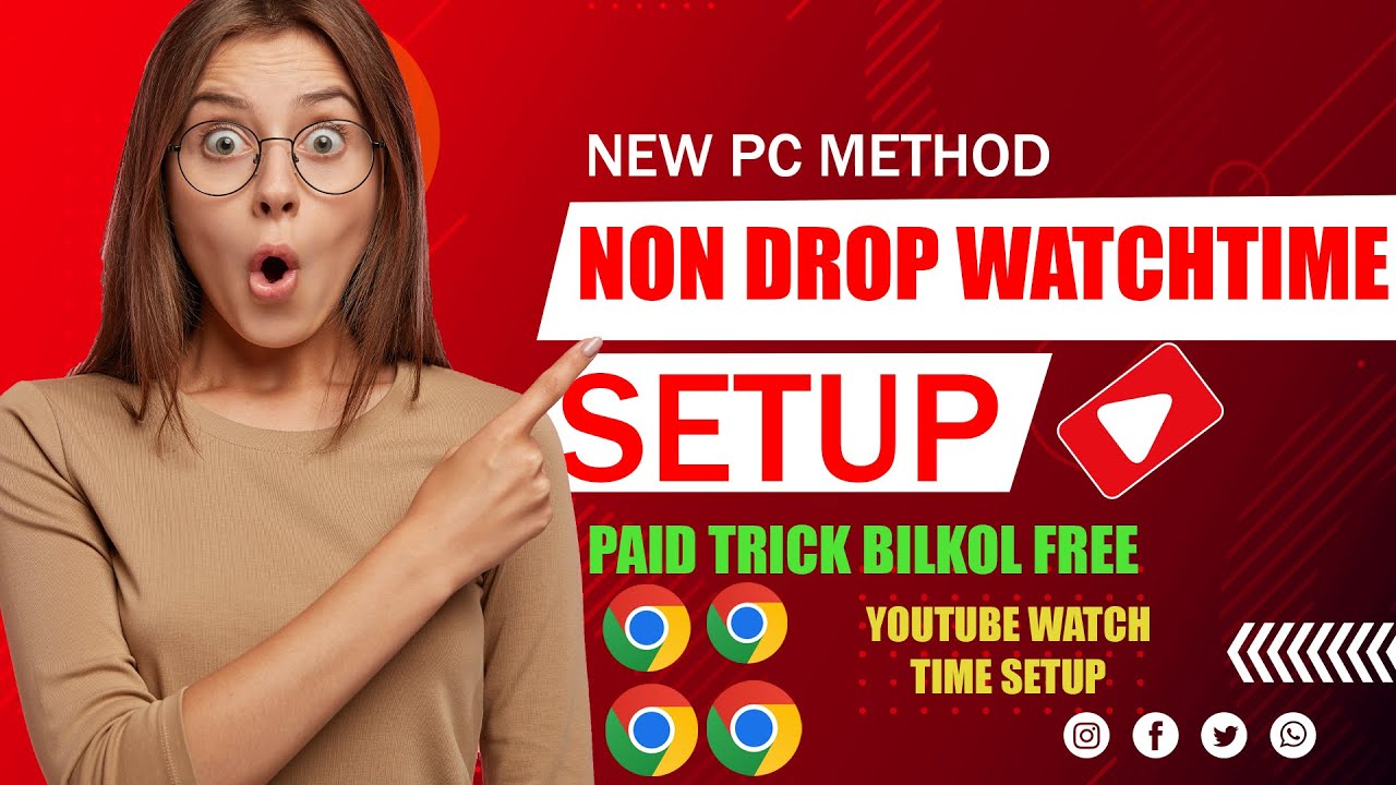 New Method for Non drop watch time 2023 || How to create watch time ...