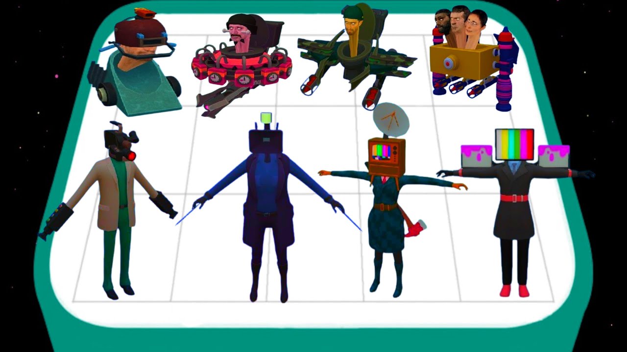 Merge Master Tv Man Multiverse - Radio Monster Big Clash - Titan Tv Man ...