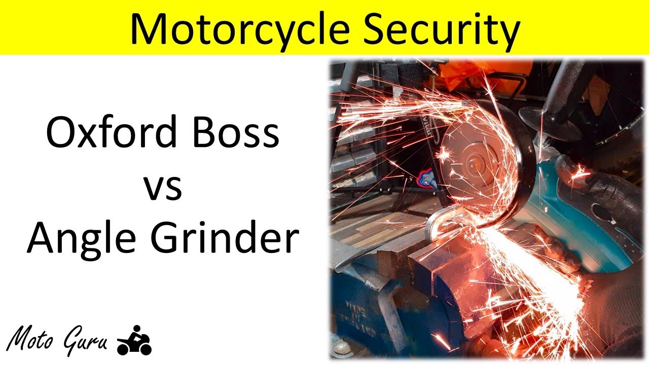 Oxford Boss 12mm chain cut with Angle Grinder - YouTube