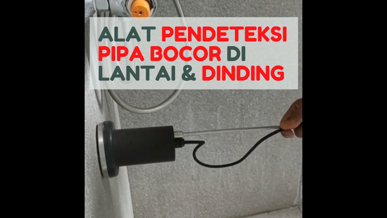 Cara mengetahui pipa bocor dalam lantai di Depok - YouTube
