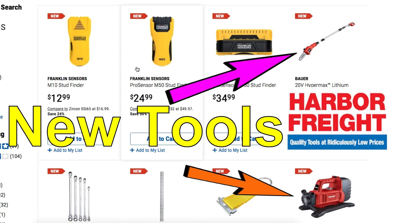 New Tools @Harbor Freight - YouTube
