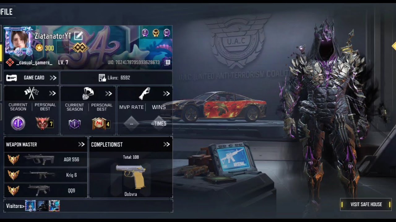 Reward For Top 5000 Rank | Legendary Calling Card "Series 4 MP Legend ...