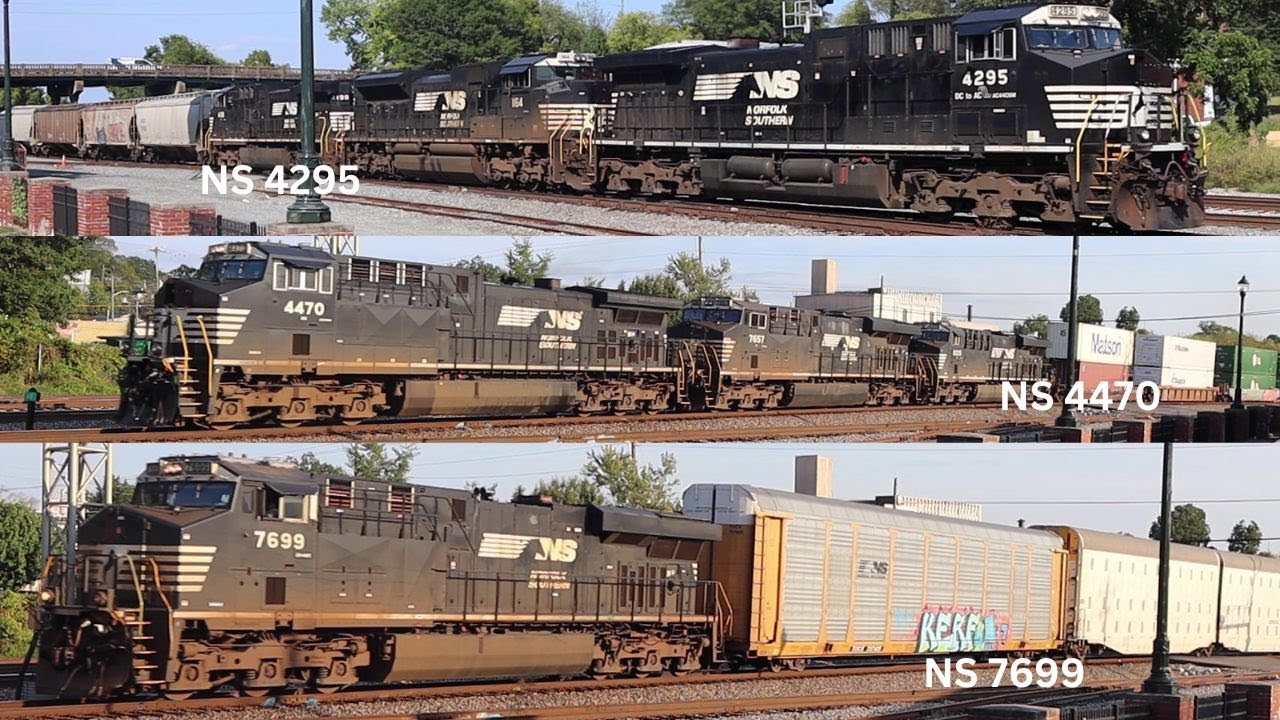 9-28-23 3:58PM NS 4295 AC44C6M 5:54PM NS 4470 AC44C6M 6:15PM NS 7699 ES40DC PASSING THROUGH CP ...