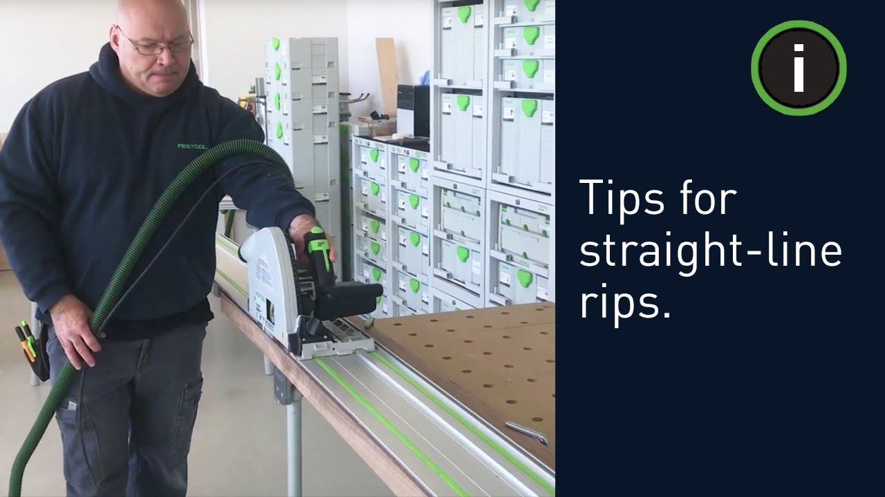 Festool Training: Tips for Straight-Line Rips with the TS 75 and TS 55 ...