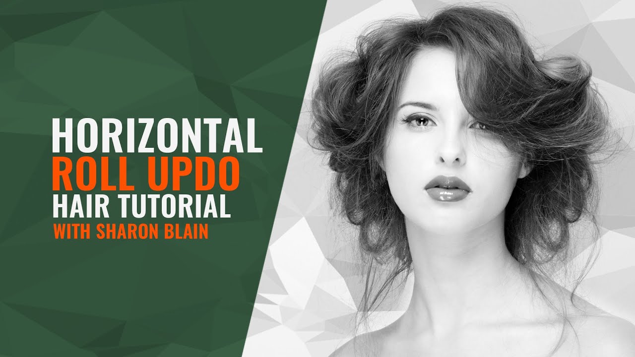 HORIZONTAL ROLL UPDO HAIR TUTORIAL - YouTube