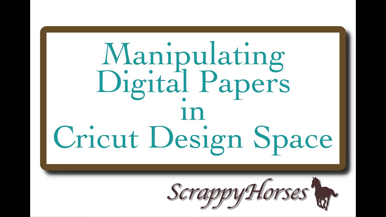 Working with Digital Paper in Cricut Design Space - YouTube