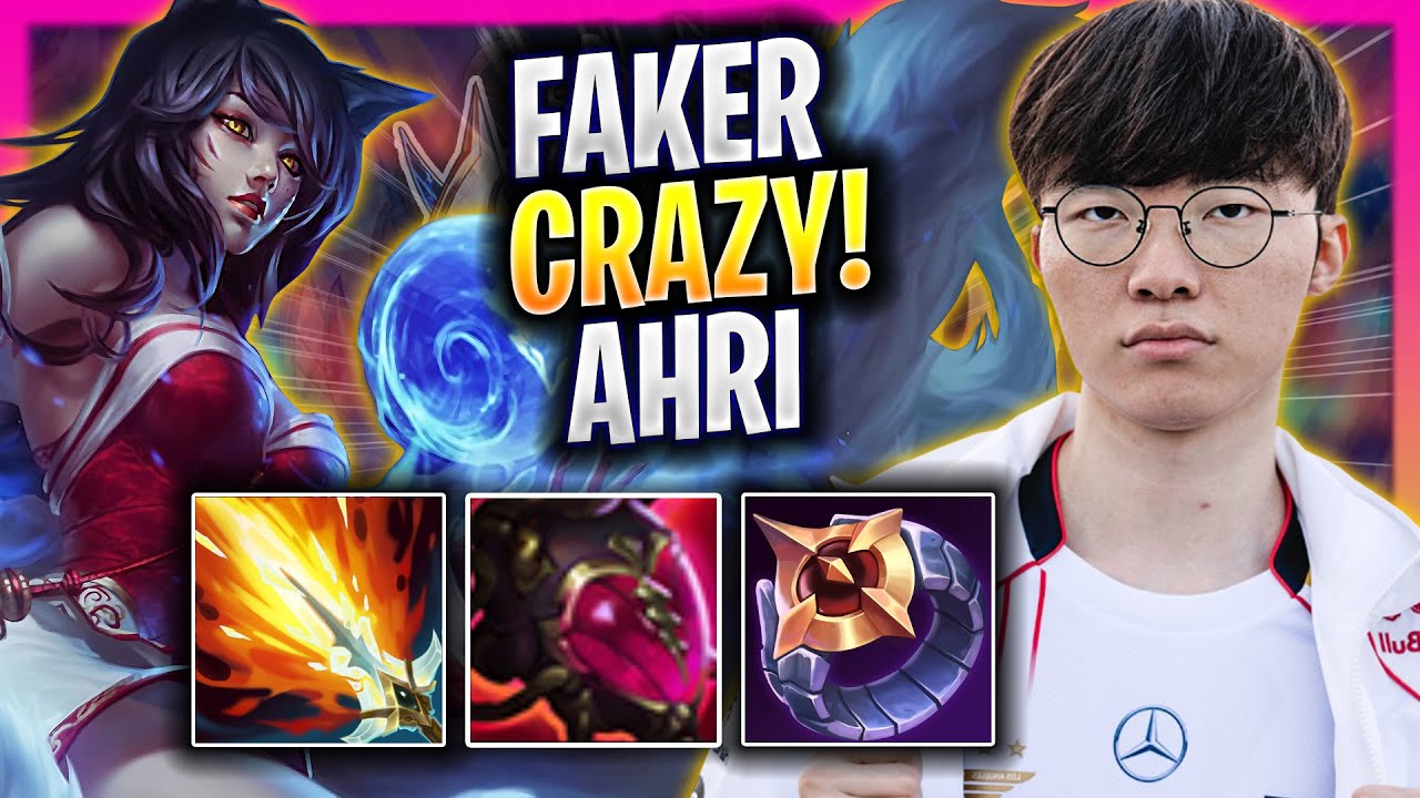 FAKER CRAZY GAME WITH AHRI! - T1 Faker Plays Ahri MID vs Nunu! | Season ...