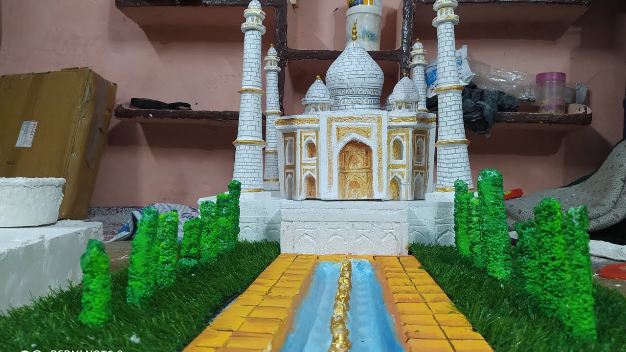 Taj Mahal Historical Monument of India / Made up of Thermacol /Step by ...