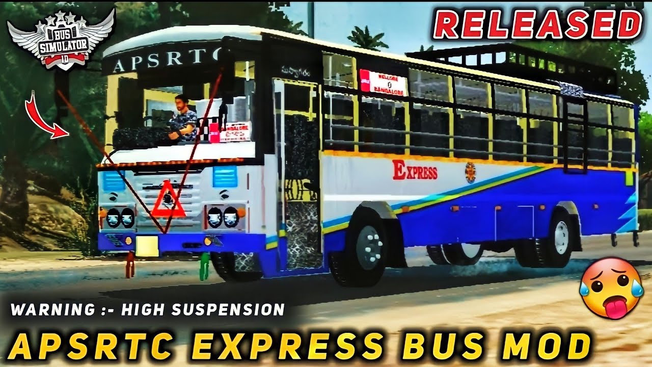 download APSRTC EXPRESS BUS MOD for bus simulator indonesia | BUSSID V4.3.2 | #bussidmods - YouTube