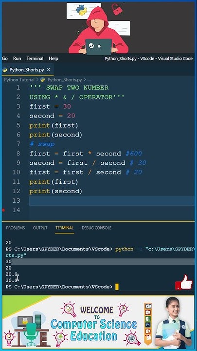 Python | 🔁 Swap Two Number Using [ * / ] Arithmetic Operator | Python Practice Program 👍 | # ...