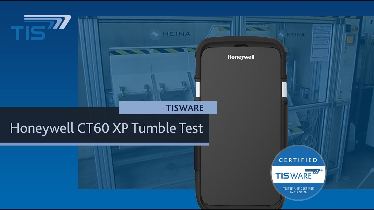 Tumble test of the Honeywell Dolphin CT60 XP Handheld - YouTube