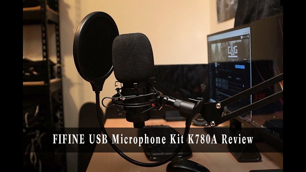 FIFINE USB Microphone Kit K780A Review - YouTube