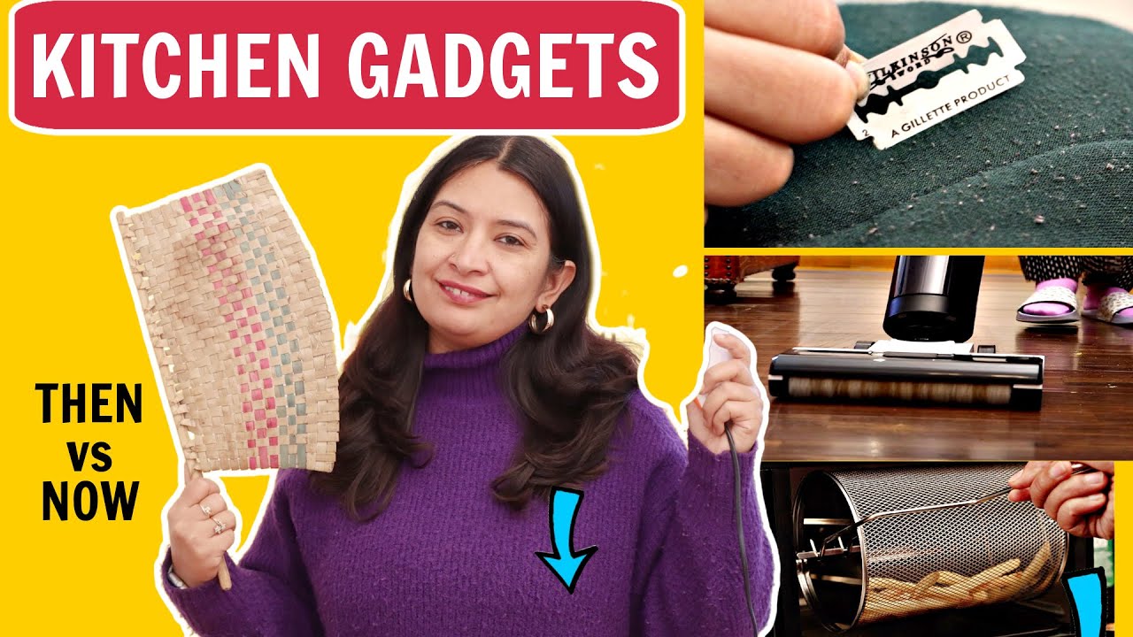 Kitchen and Home Gadgets | Then vs Today | CookWithNisha - YouTube