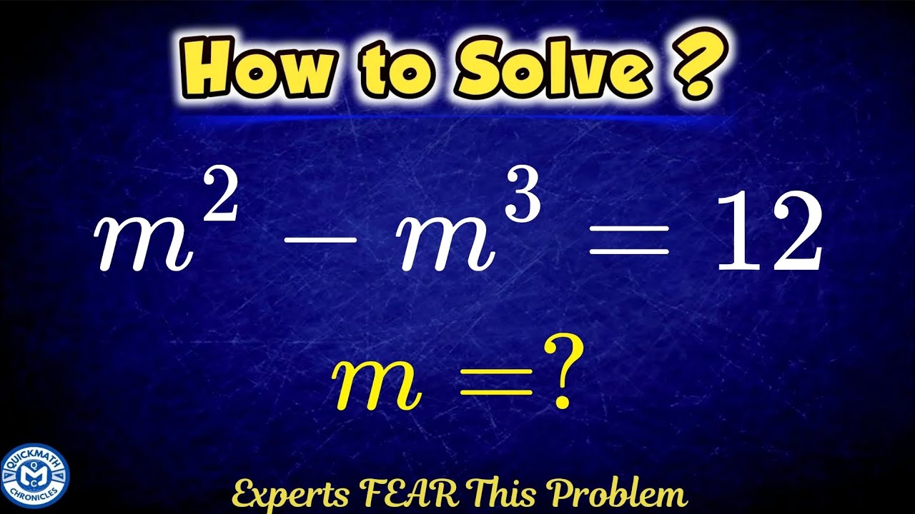 A Very Beautiful Olympiad Math Algebra Problem | Maths Competency Based ...