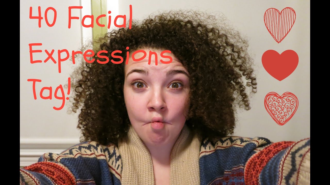 The 40 Facial Expressions Tag + Bookshelf Update!! - YouTube