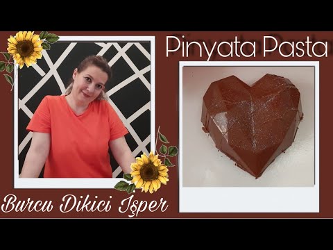 ★Çikolata Kaplı Kalp Pasta Nasıl Yapılır?/ How to Make Chocolate-Covered Heart Cake★