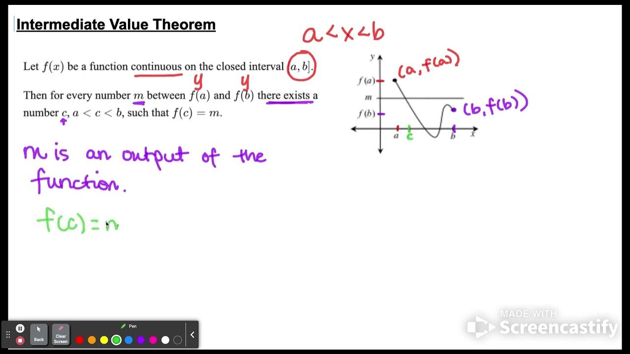 Intermediate Value Theorem - YouTube