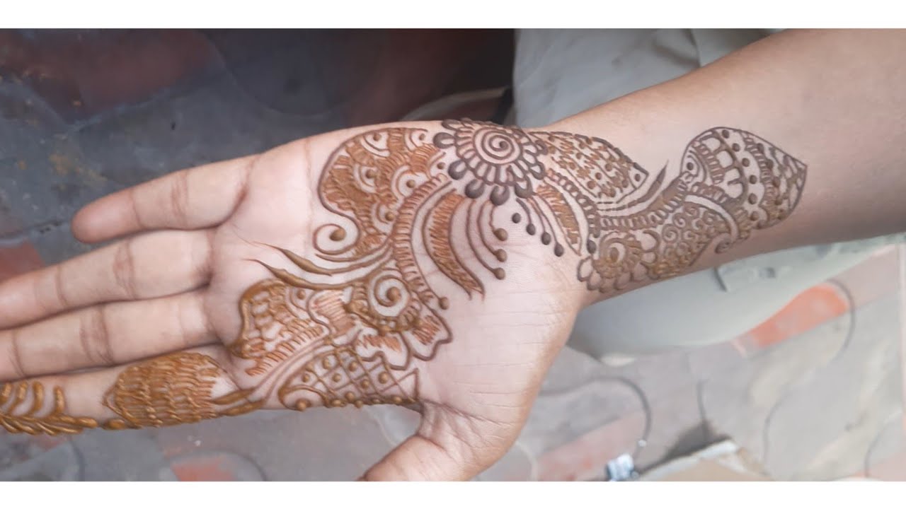 simple mehandi designs 👌//front hand mehandi designs/ simple designs ...