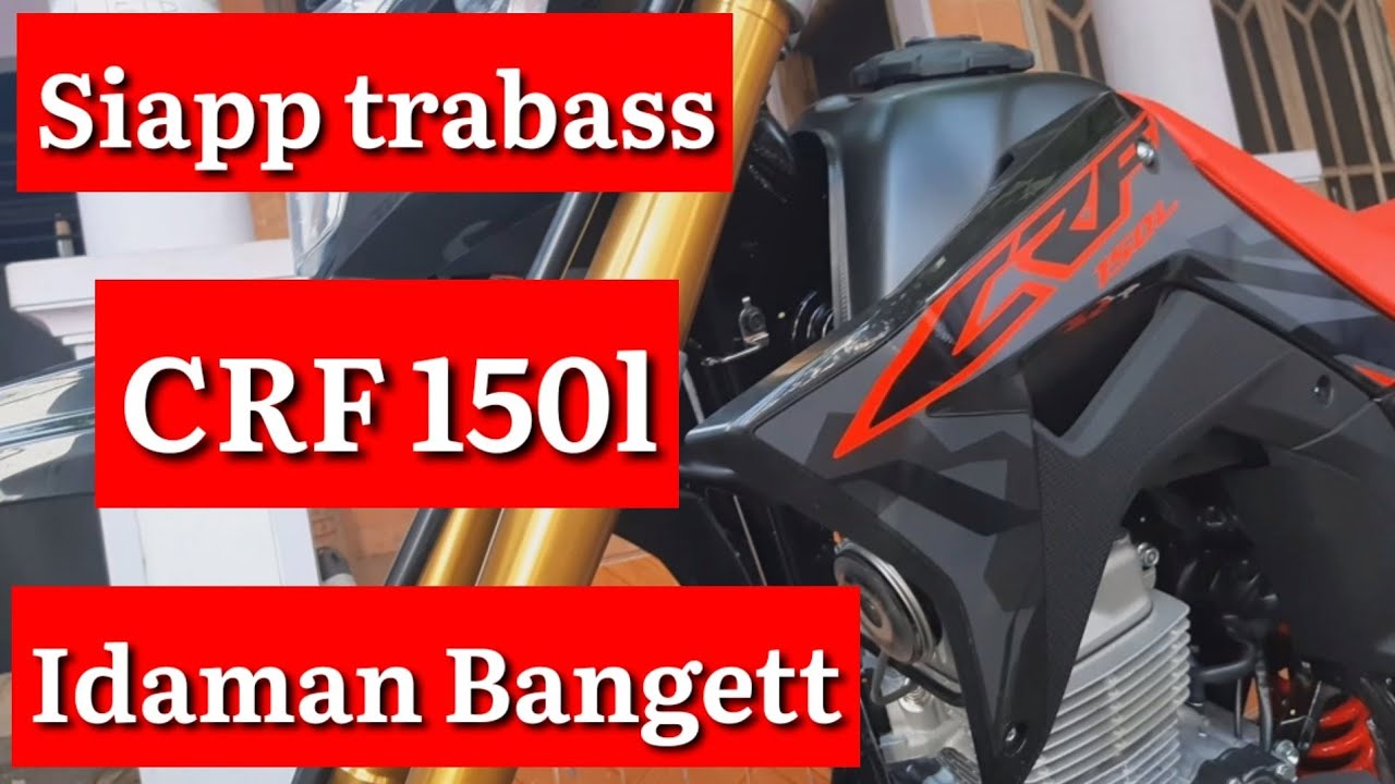 Honda CRF 150l terbaru warna hitam - YouTube