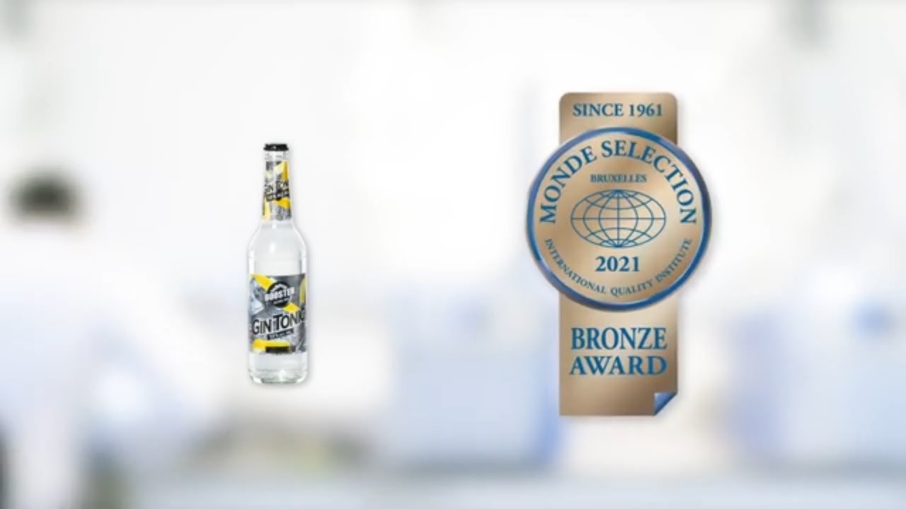 Booster Gin Tonic | Bronze Award Monde Selection 2021 - YouTube
