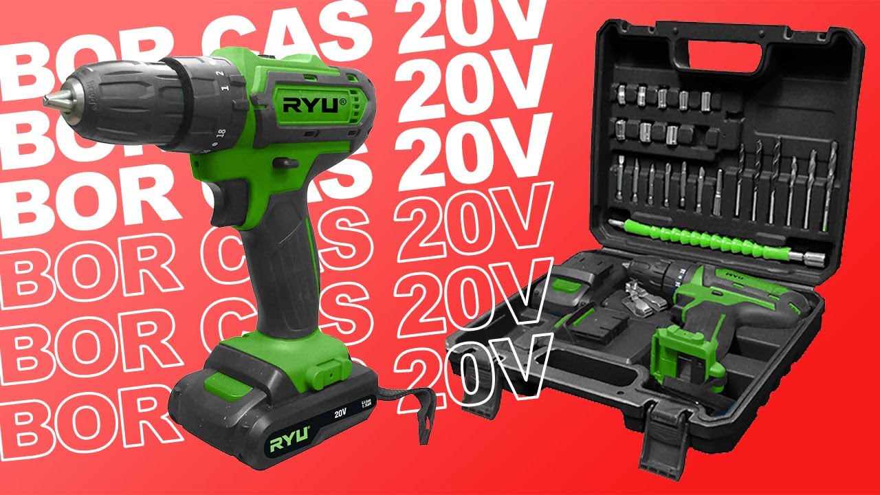 Bor Cas Set RYU RCI 20V | Bor Cordless 20v | PERKAKAS GROSIR - YouTube