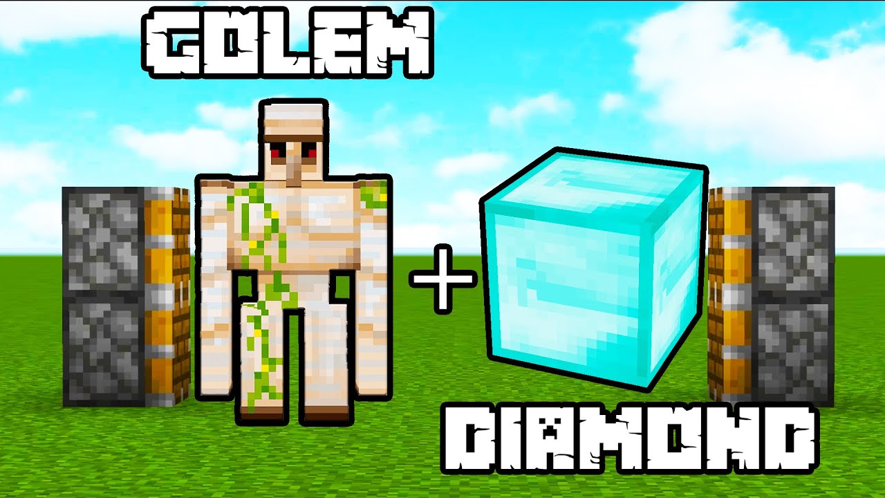 Diamond + Iron Golem = ??? - YouTube