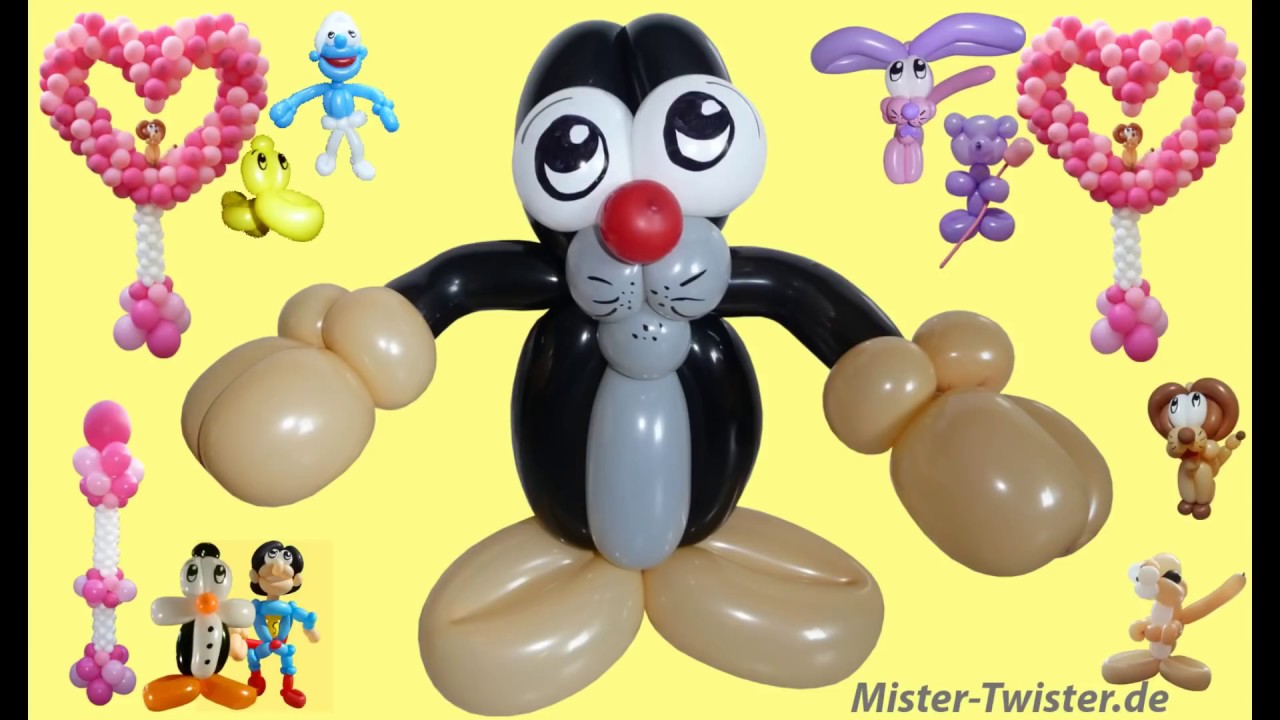 Balloon The Little Mole, Ballon Der kleine Maulwurf, Animals Tiere ...
