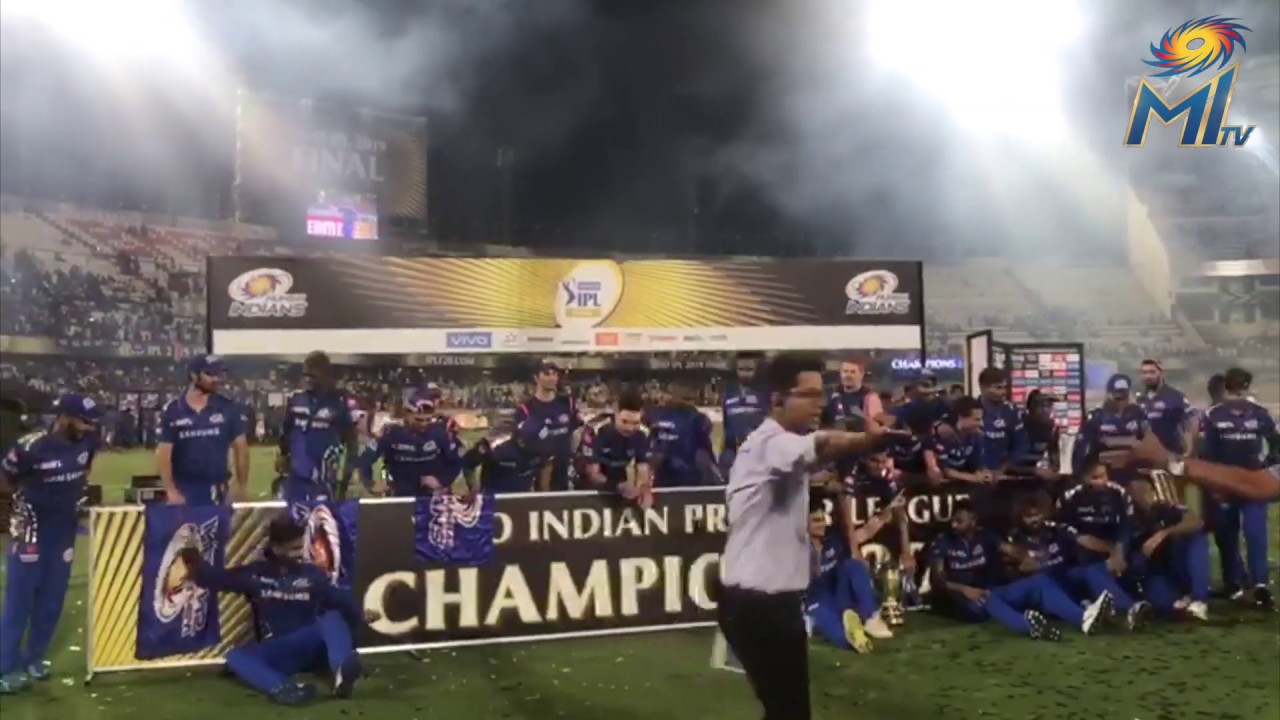 Mumbai indians celebration after final 2019 winner against CSK | IPL ...
