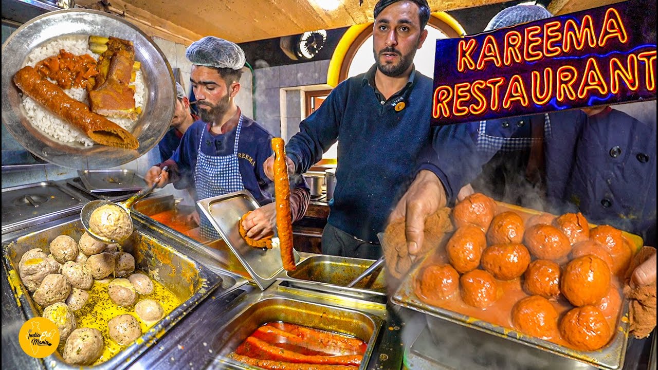 Famous Kareema Restaurant Ki Unlimited Kashmiri Wazwan Thali Rs. 800 ...